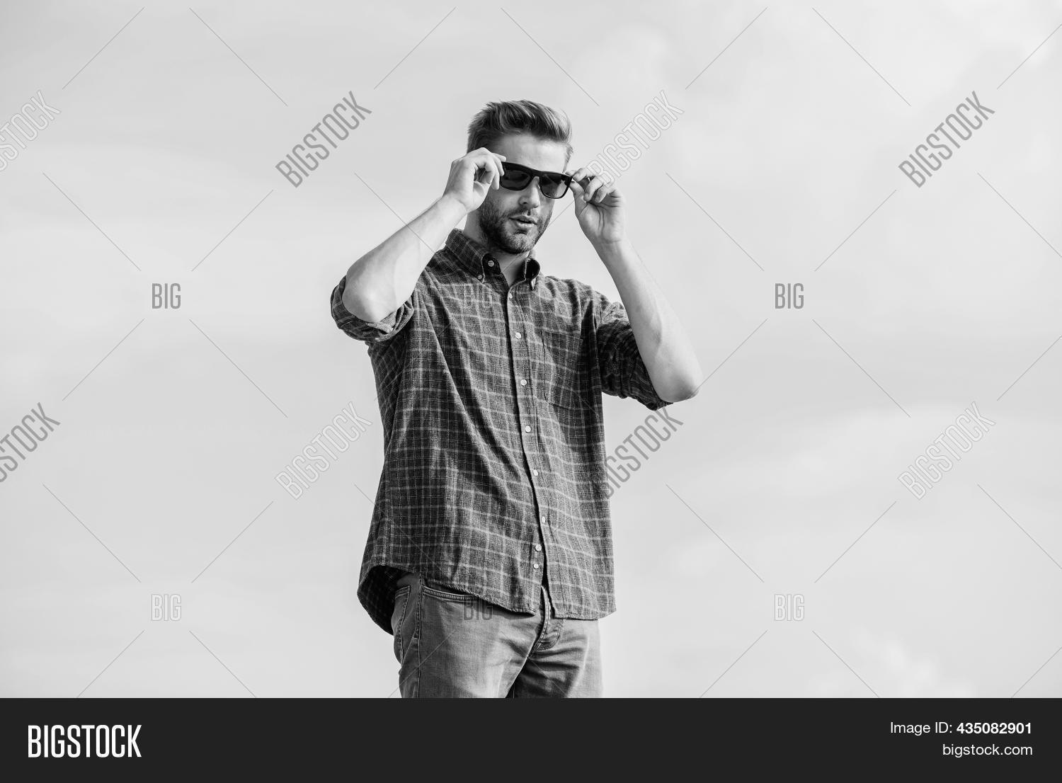 Man Eyewear Model Image & Photo (Free Trial) | Bigstock