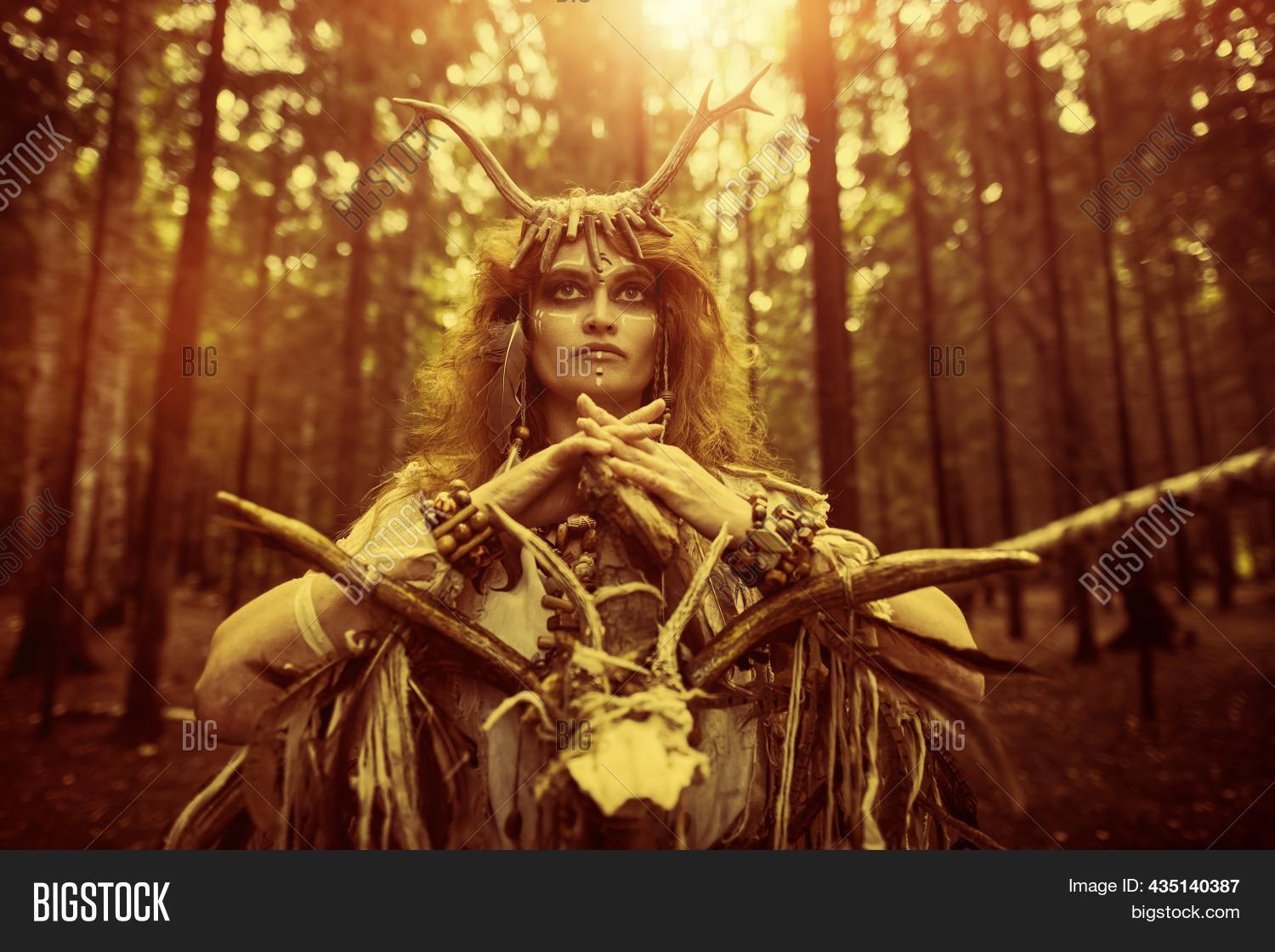 Ancient Shaman Woman Image & Photo (Free Trial) | Bigstock
