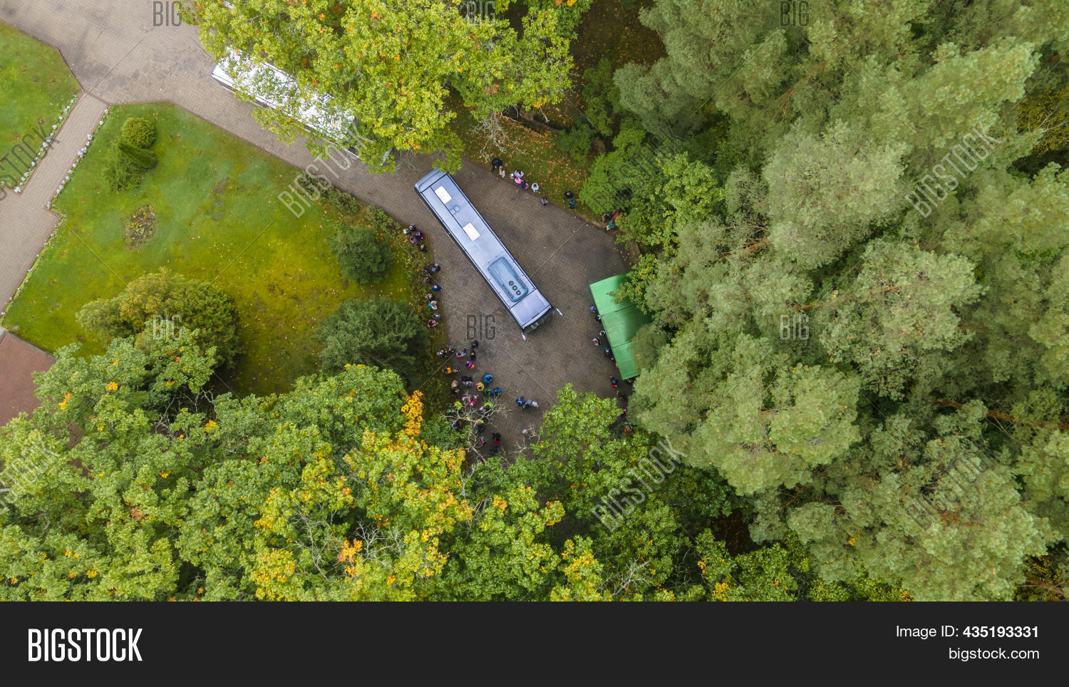 Aerial View Buses Image & Photo (Free Trial) | Bigstock