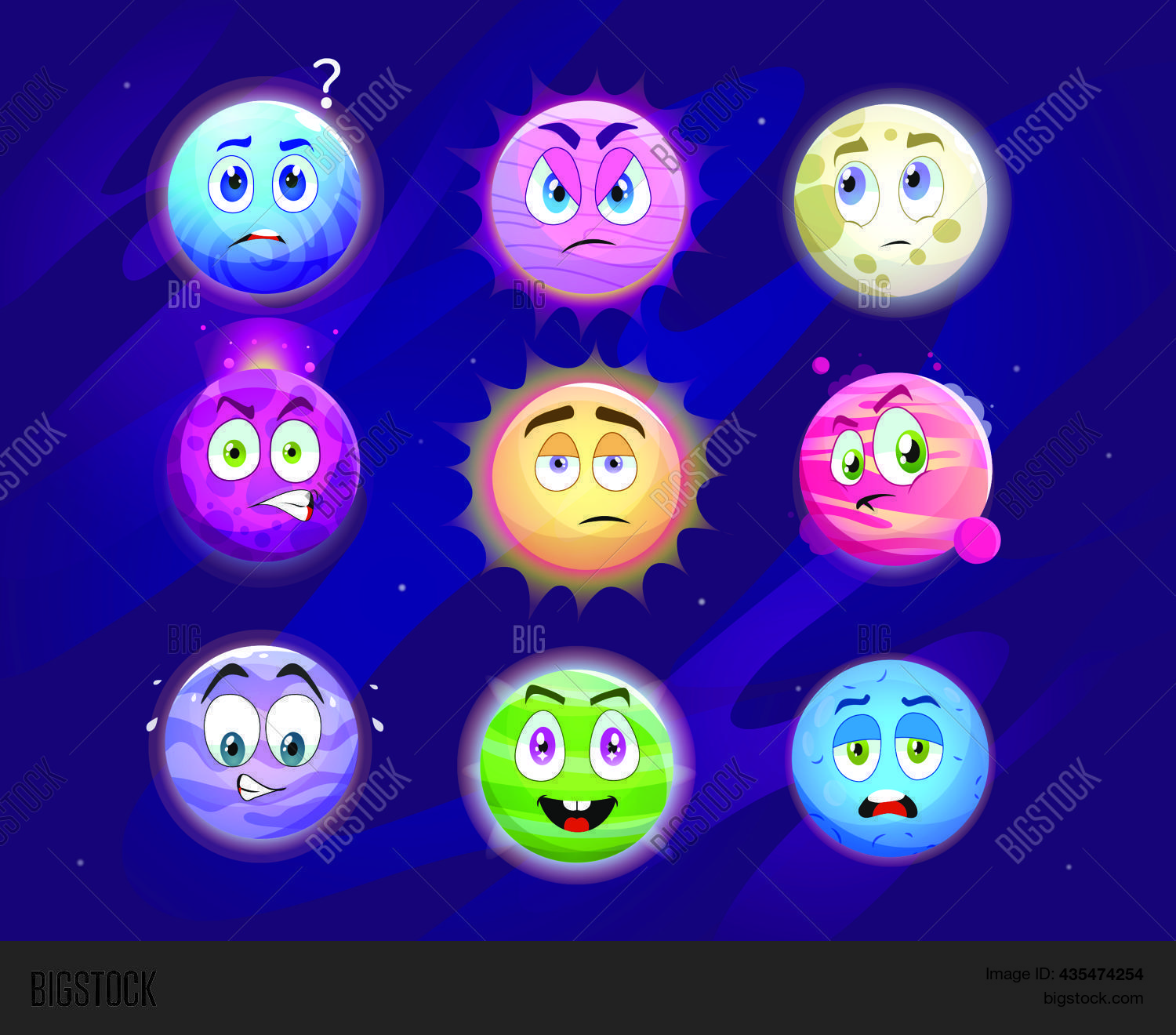 Funny Planet Cartoon Vector & Photo (Free Trial) | Bigstock