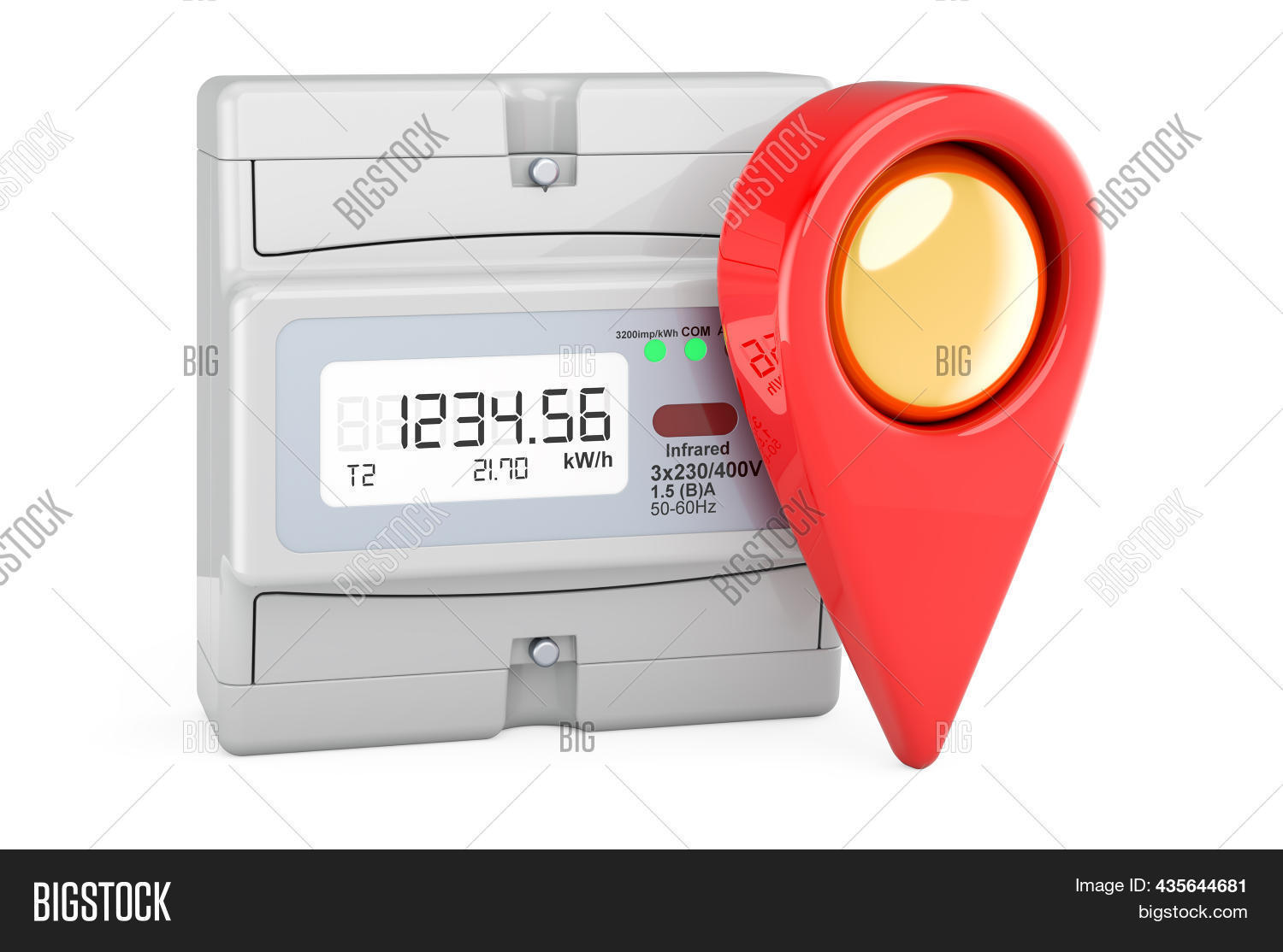 Electric Meter Map Image & Photo (Free Trial) | Bigstock