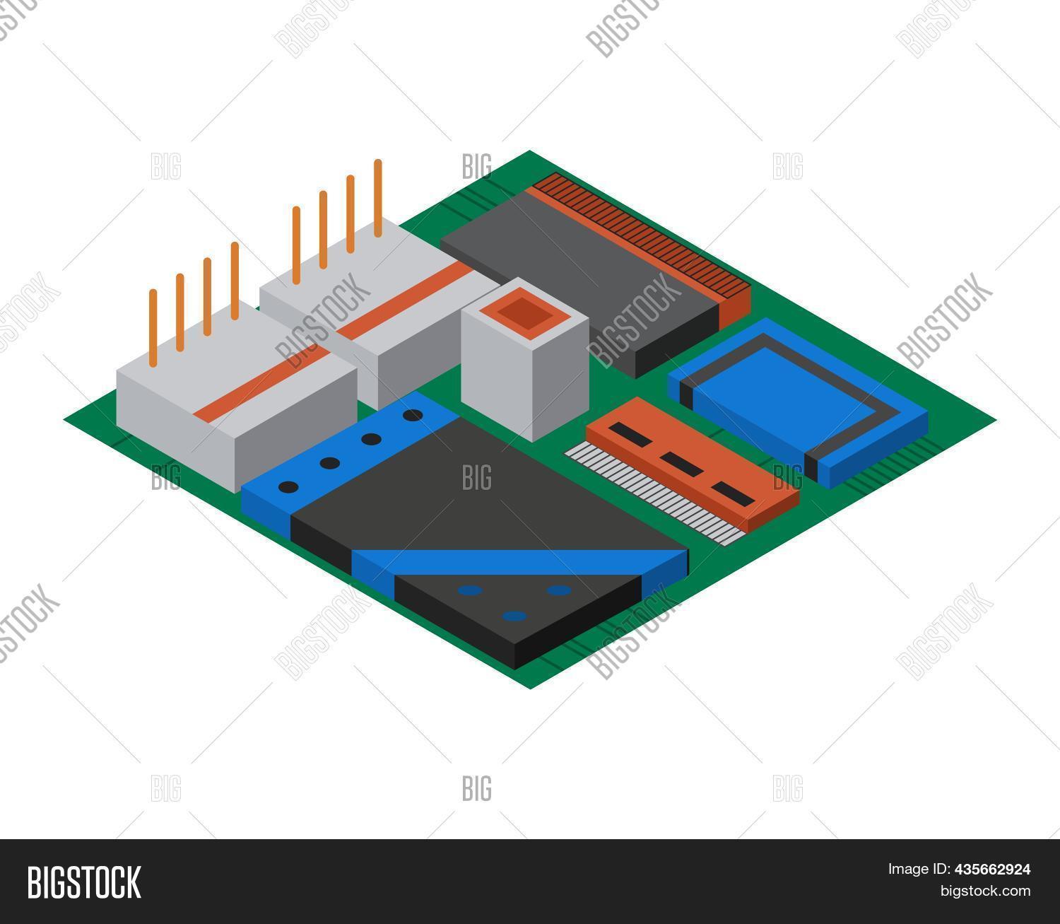 Isometric Circuit Image & Photo (Free Trial) | Bigstock