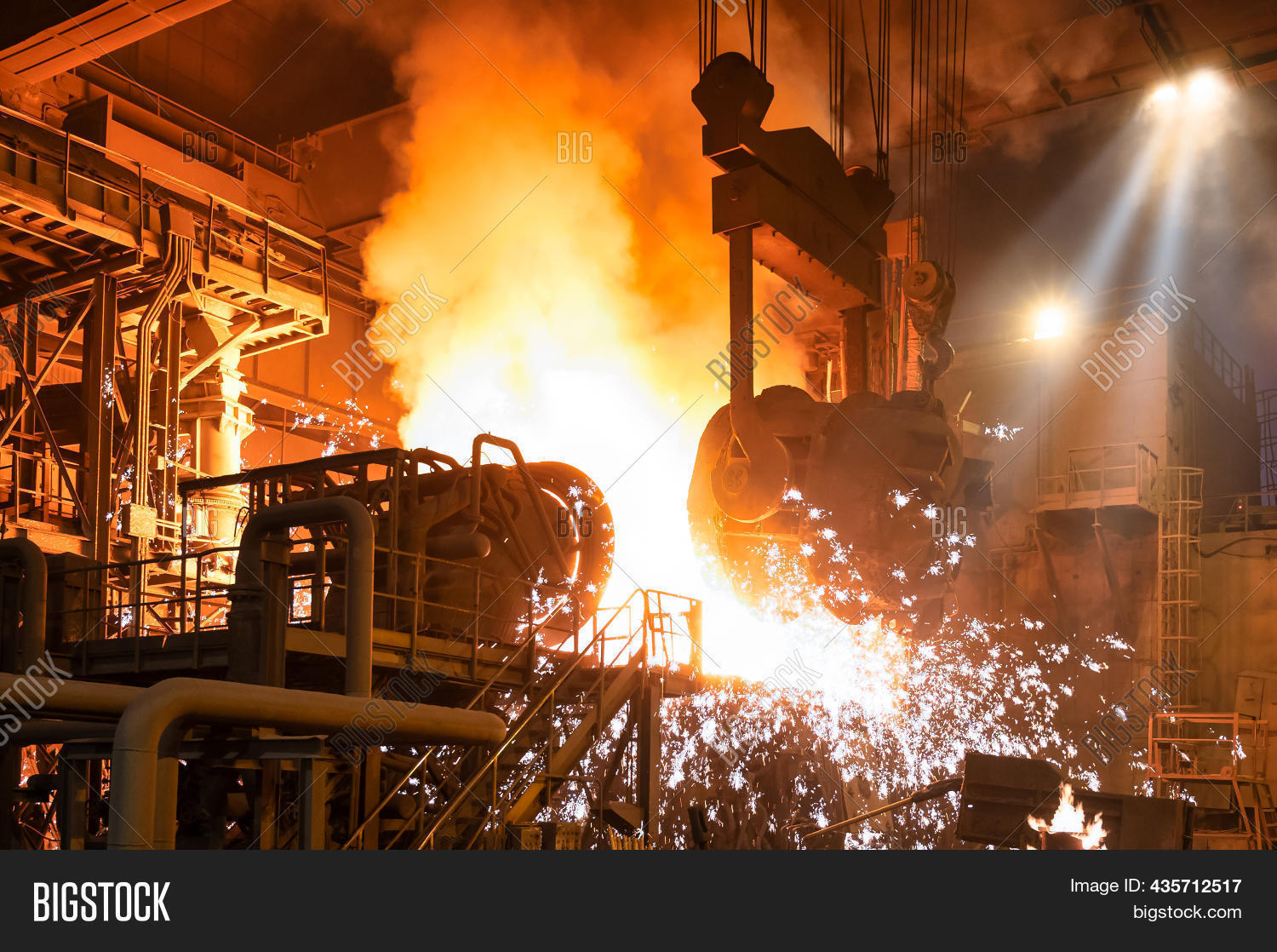 Pouring Molten Metal Image & Photo (Free Trial) | Bigstock