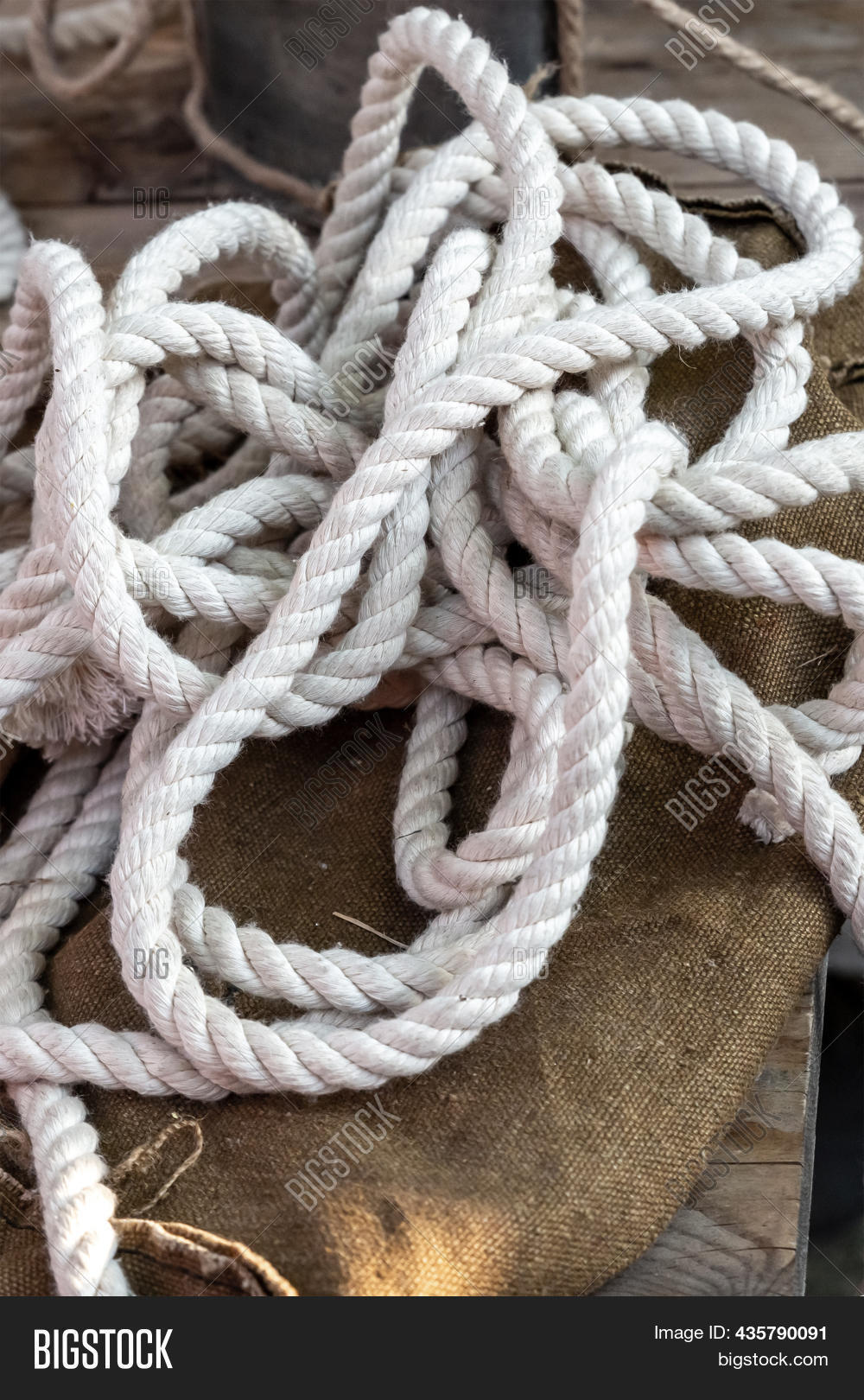 Coil White Rope Cable Image & Photo (Free Trial) | Bigstock