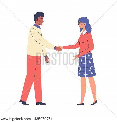 People Greet Each Vector & Photo (Free Trial) | Bigstock