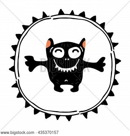 Cute Monster Circle Vector & Photo (Free Trial) | Bigstock