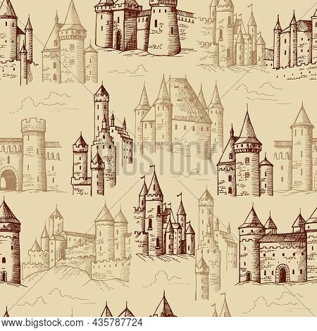 Castles Pattern. Vector & Photo (Free Trial) | Bigstock