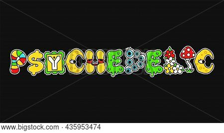 Psychedelic Word, Vector & Photo (Free Trial) | Bigstock