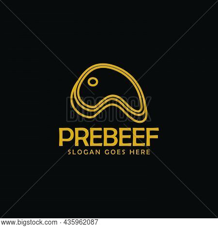 Golden Premium Beef Vector & Photo (Free Trial) | Bigstock