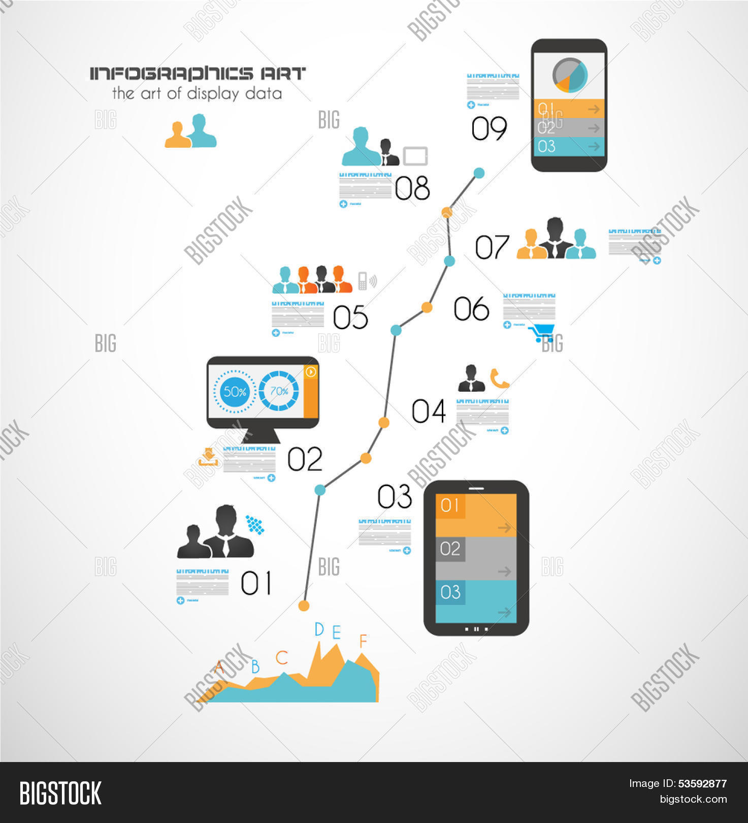 Timeline Display Your Vector & Photo (Free Trial) | Bigstock