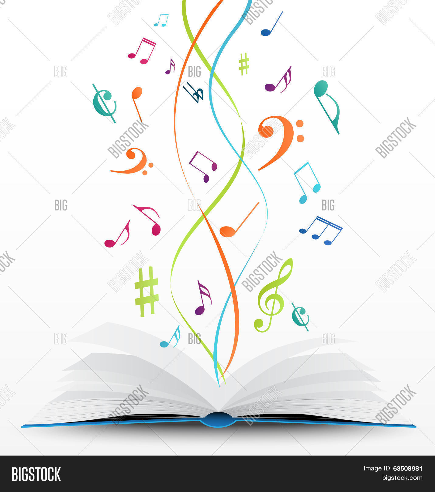 Music Notes On Open Image & Photo (Free Trial) | Bigstock