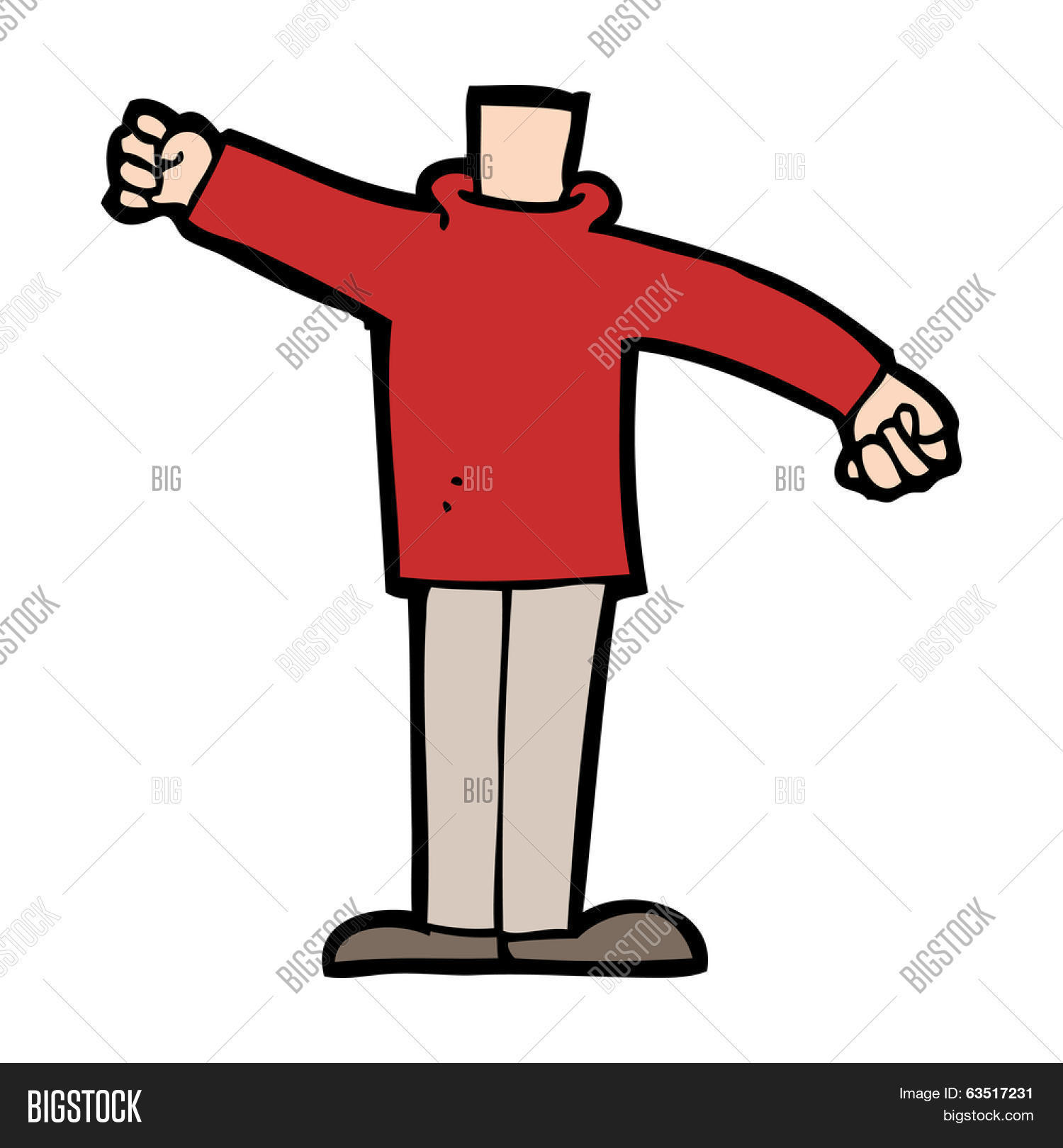 Cartoon Body Waving Vector & Photo (Free Trial) | Bigstock