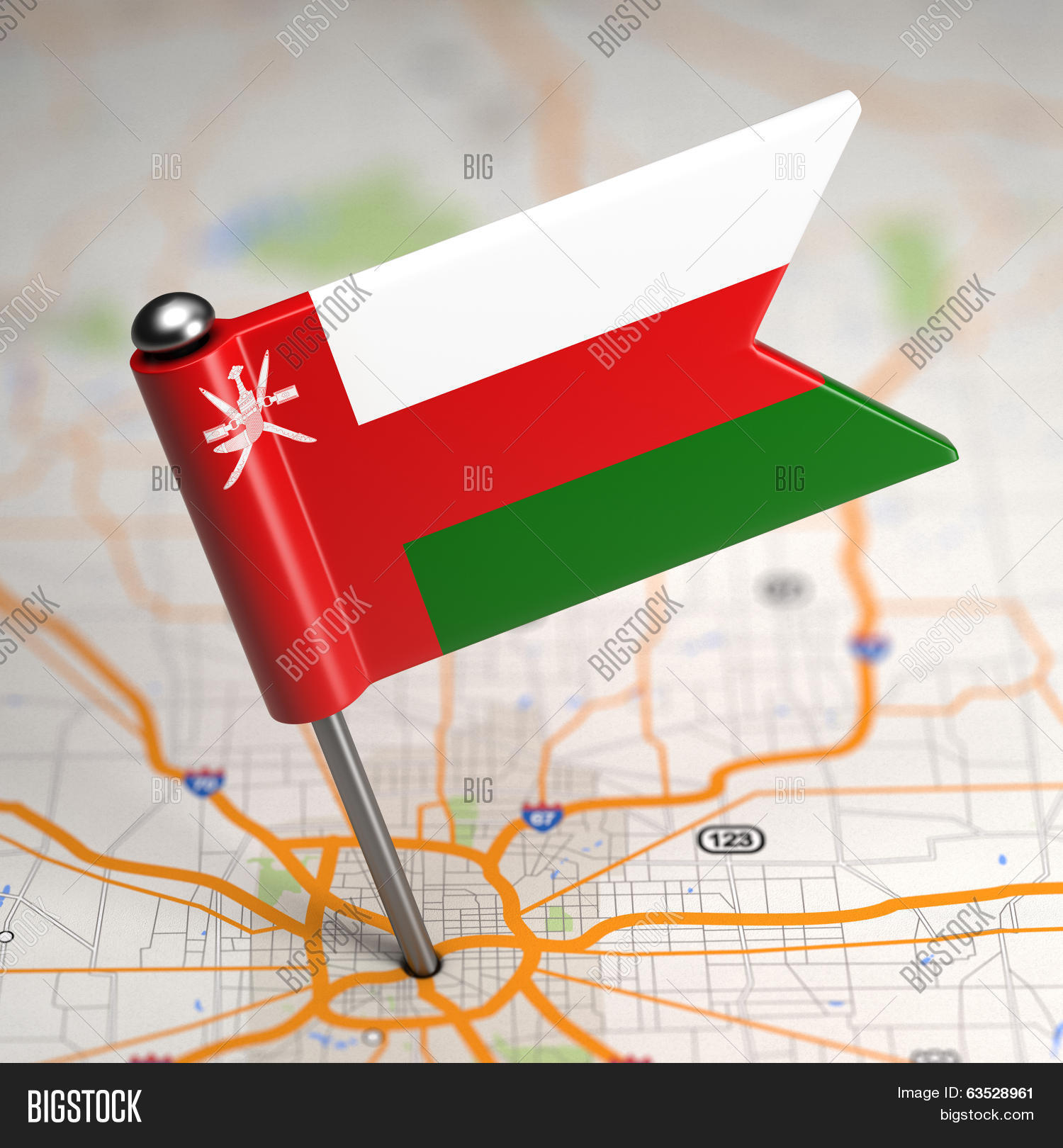 Oman - Small Flag On Image & Photo (Free Trial) | Bigstock
