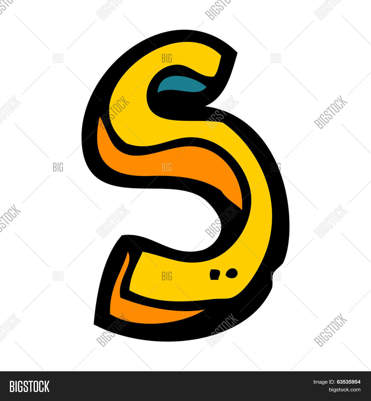 Cartoon Letter Vector & Photo (Free Trial) | Bigstock