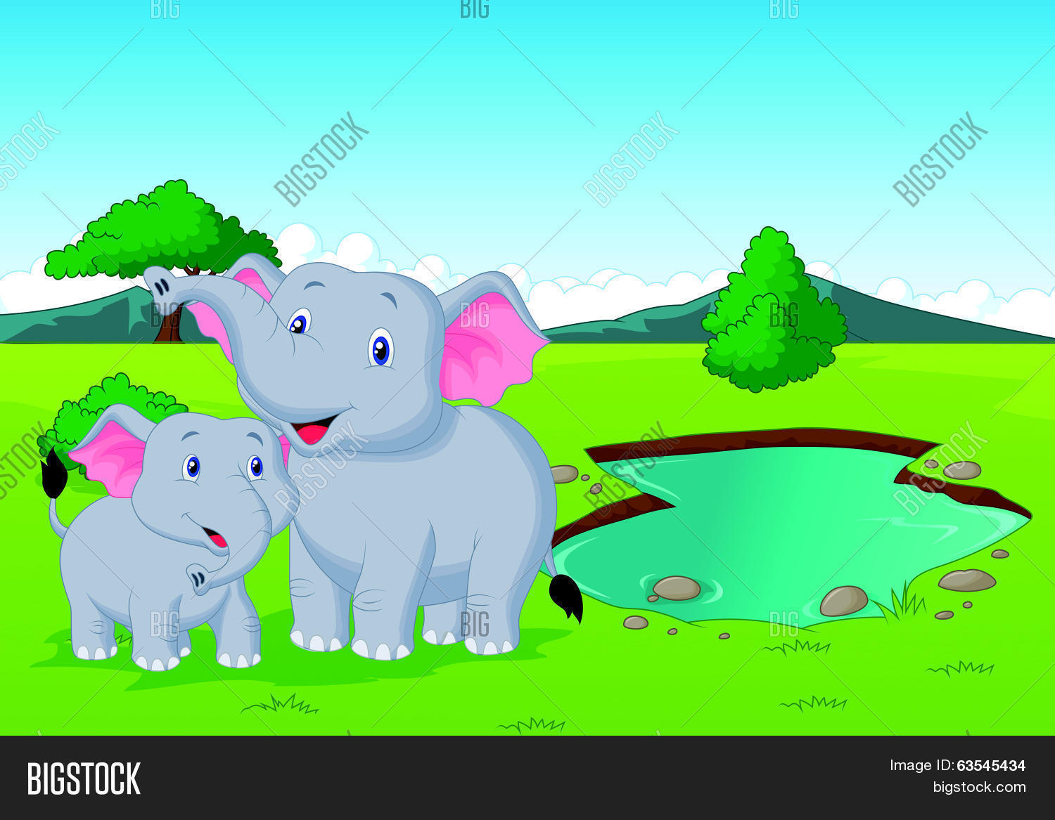 Cartoon Elephant Vector & Photo (Free Trial) | Bigstock