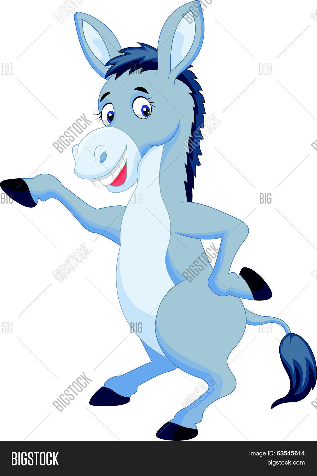 Cute Donkey Cartoon Vector & Photo (Free Trial) | Bigstock