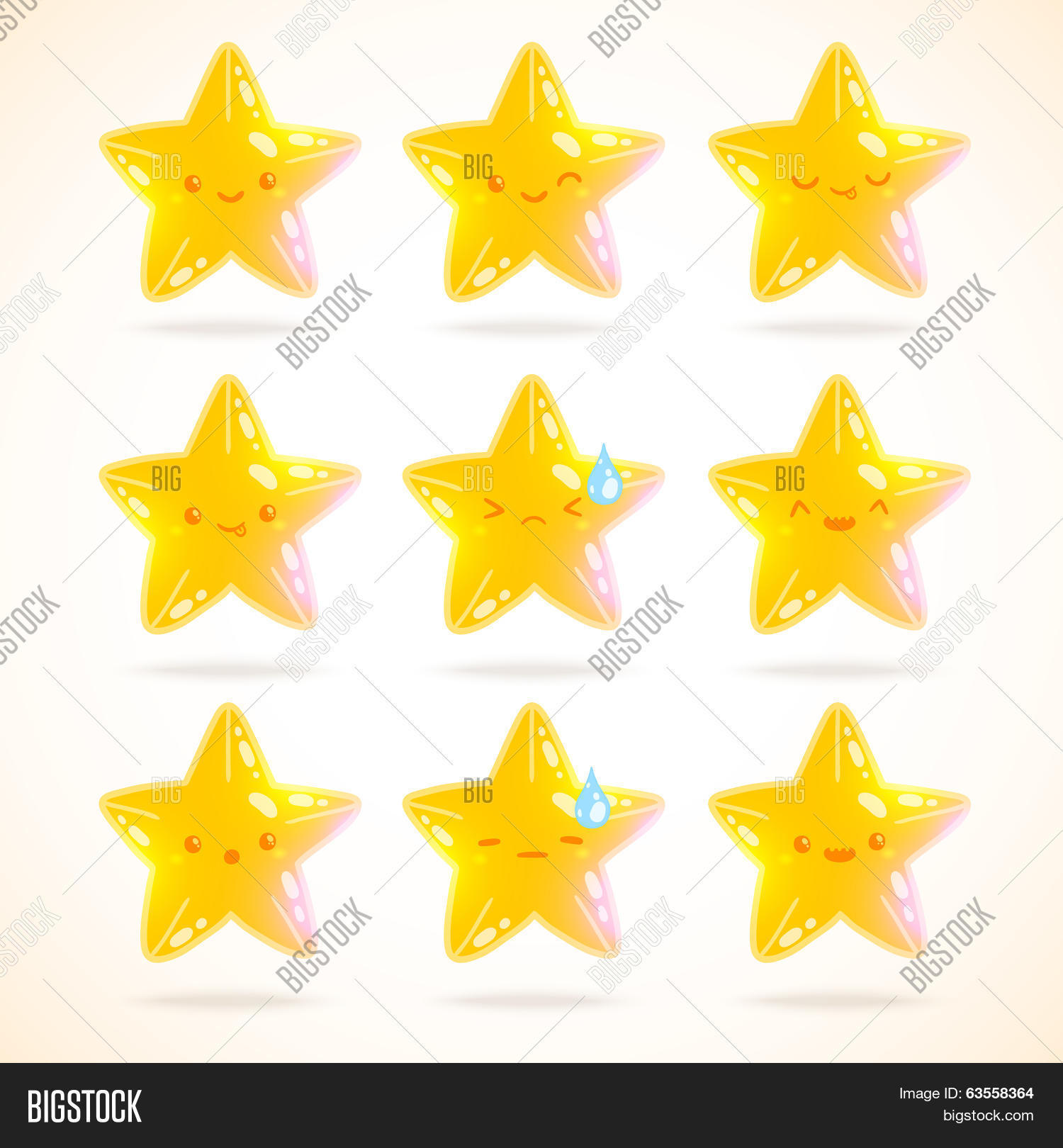 Cute Cartoon Star Vector & Photo (Free Trial) | Bigstock