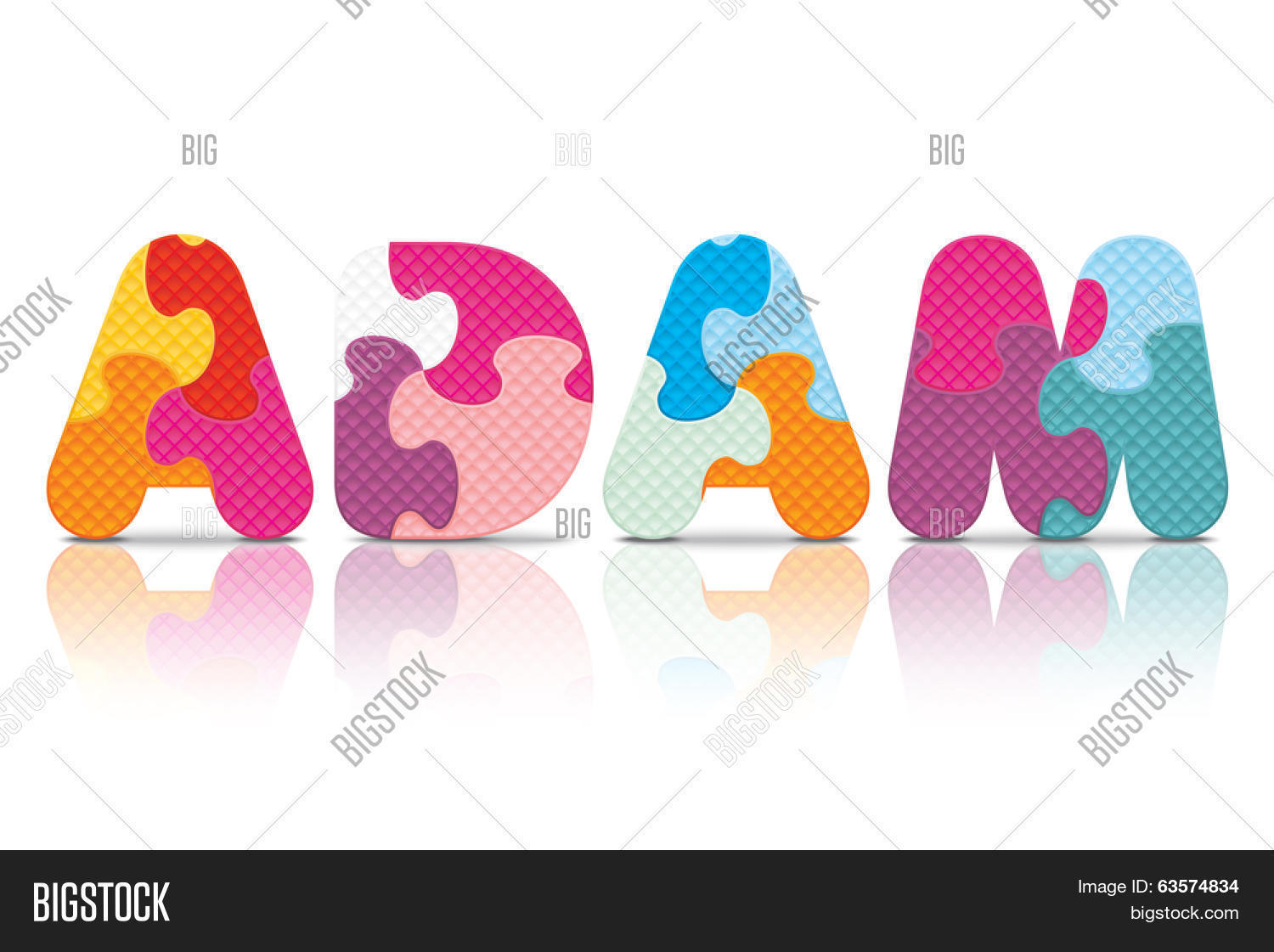 ADAM Written Alphabet Vector & Photo (Free Trial) | Bigstock