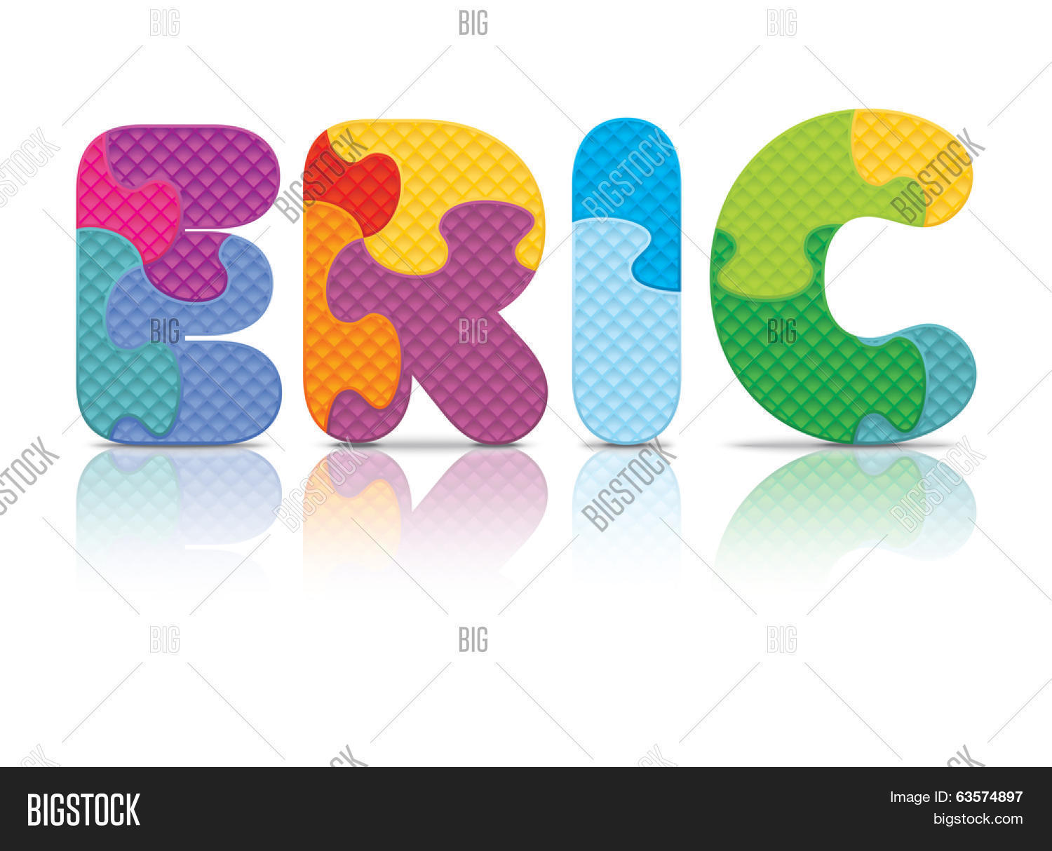 ERIC Written Alphabet Vector & Photo (Free Trial) | Bigstock