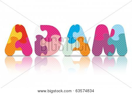ADAM Written Alphabet Vector & Photo (Free Trial) | Bigstock