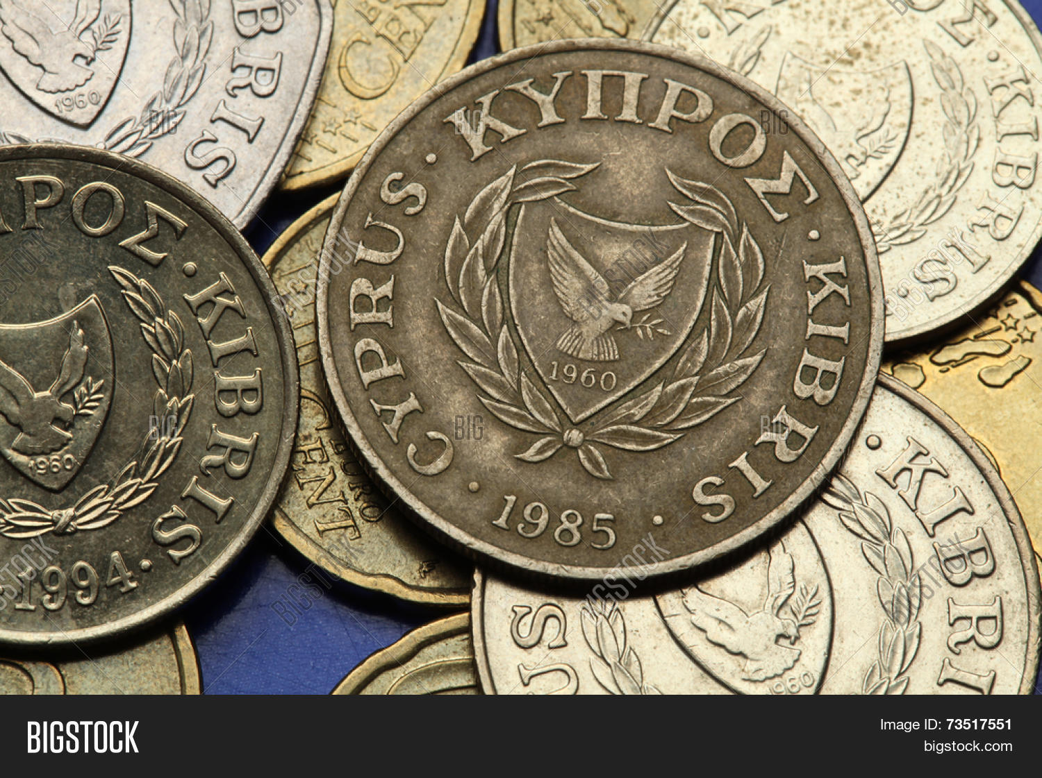 Coins Cyprus. Coat Image & Photo (Free Trial) | Bigstock