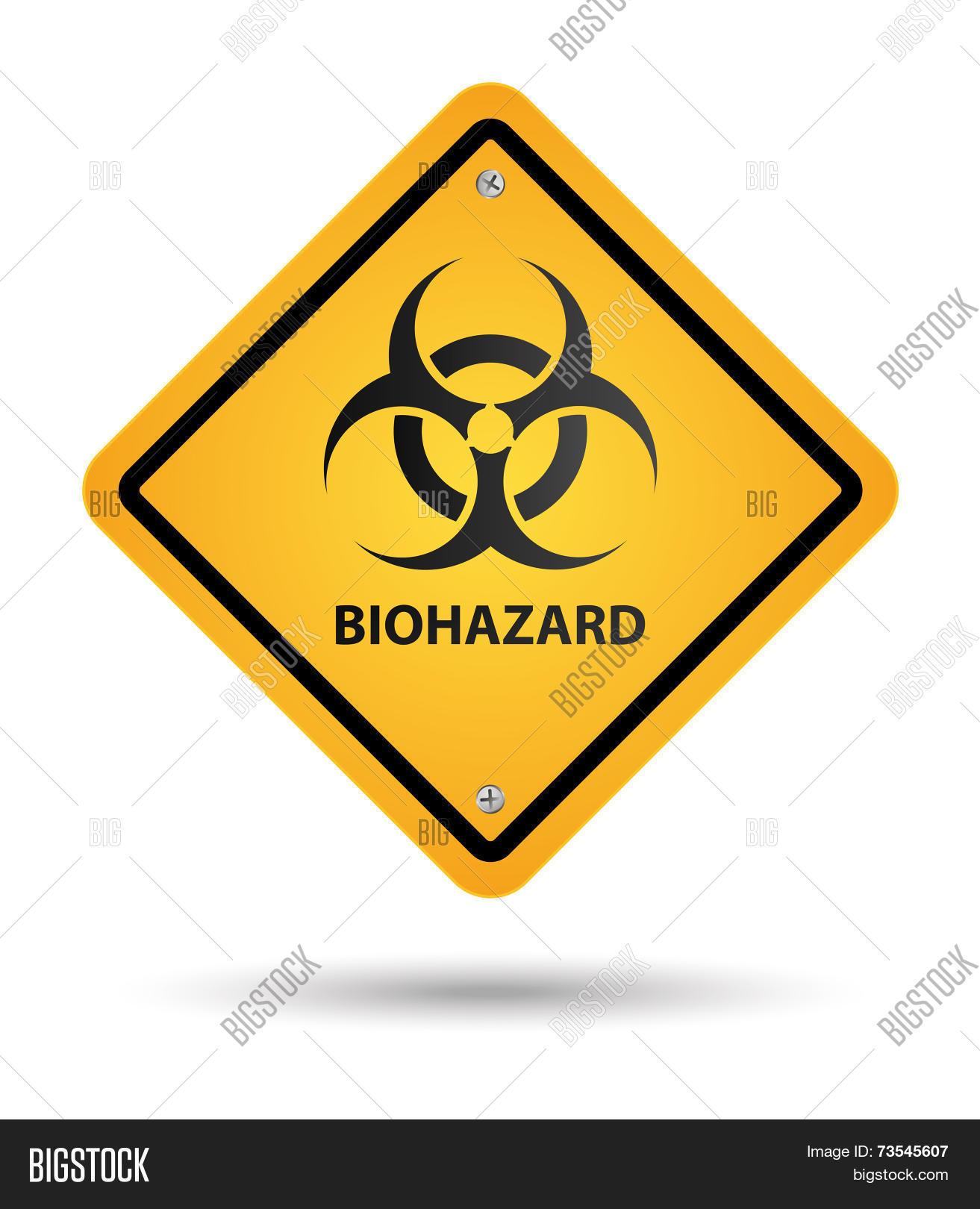 Biohazard Yellow Sign Vector & Photo (Free Trial) | Bigstock