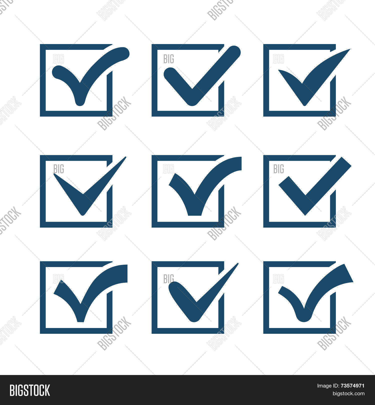 Check Mark Icons Vector & Photo (Free Trial) | Bigstock