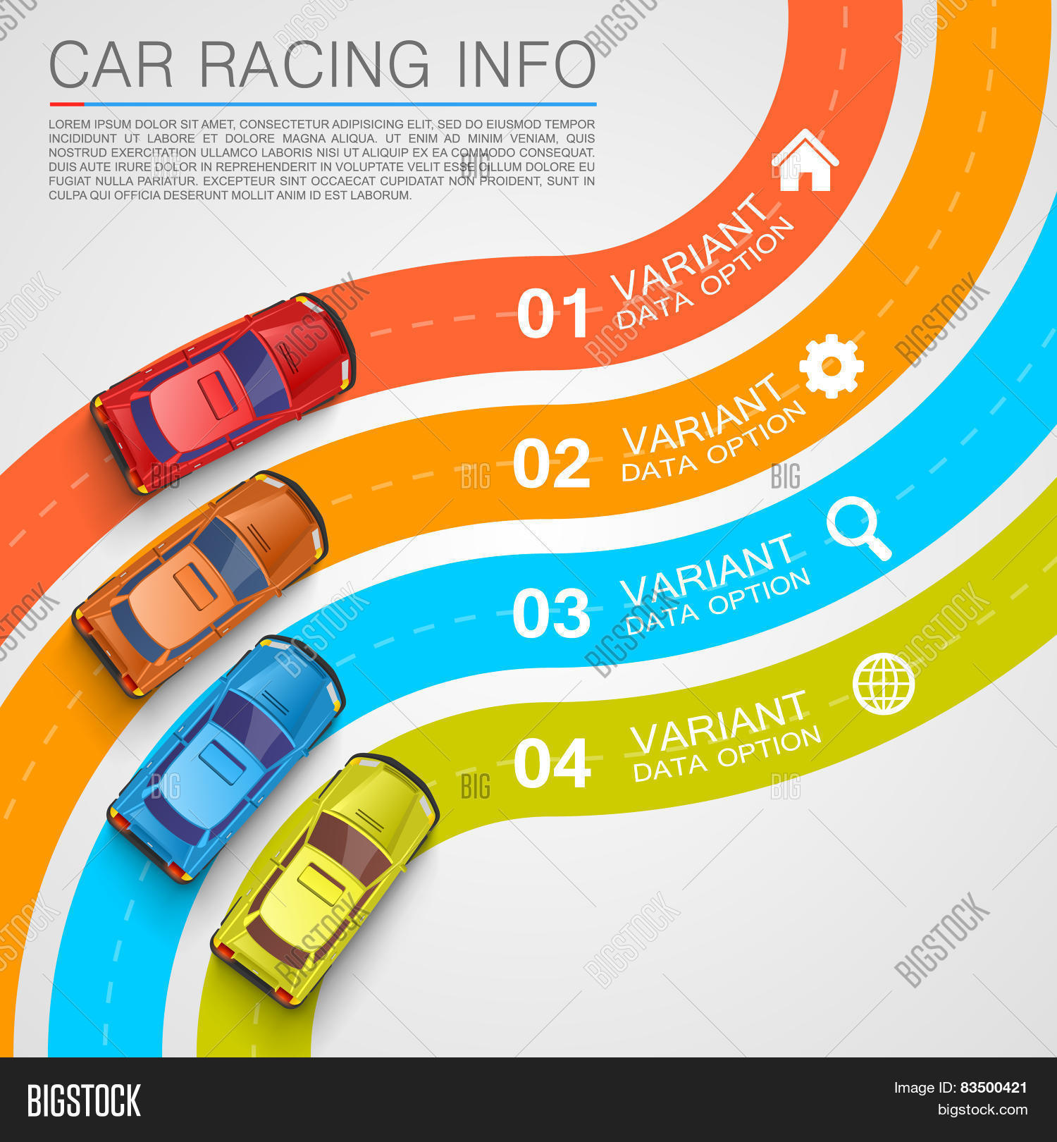 Car Racing Info Art Vector & Photo (Free Trial) | Bigstock