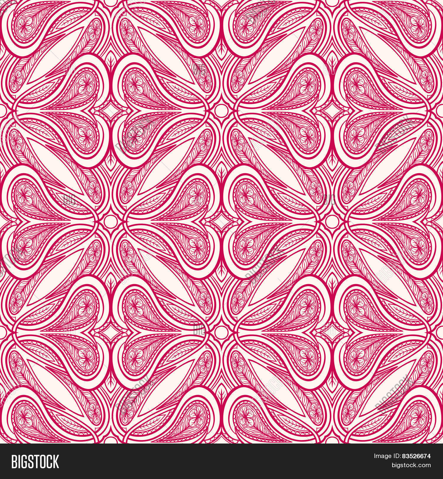 Pink Vintage Pattern Vector & Photo (Free Trial) | Bigstock