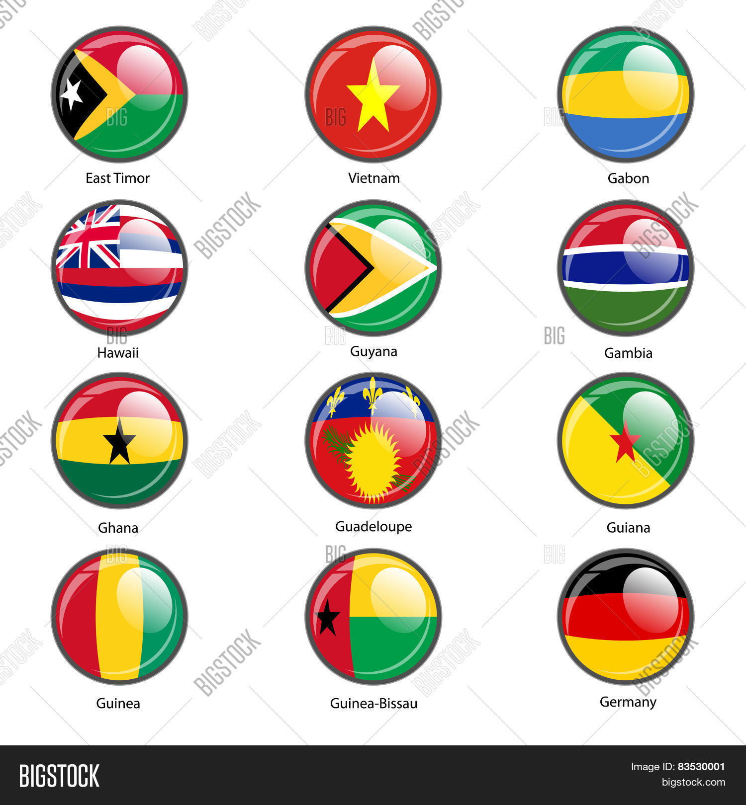 Set Circle Icon Flags Vector & Photo (Free Trial) | Bigstock
