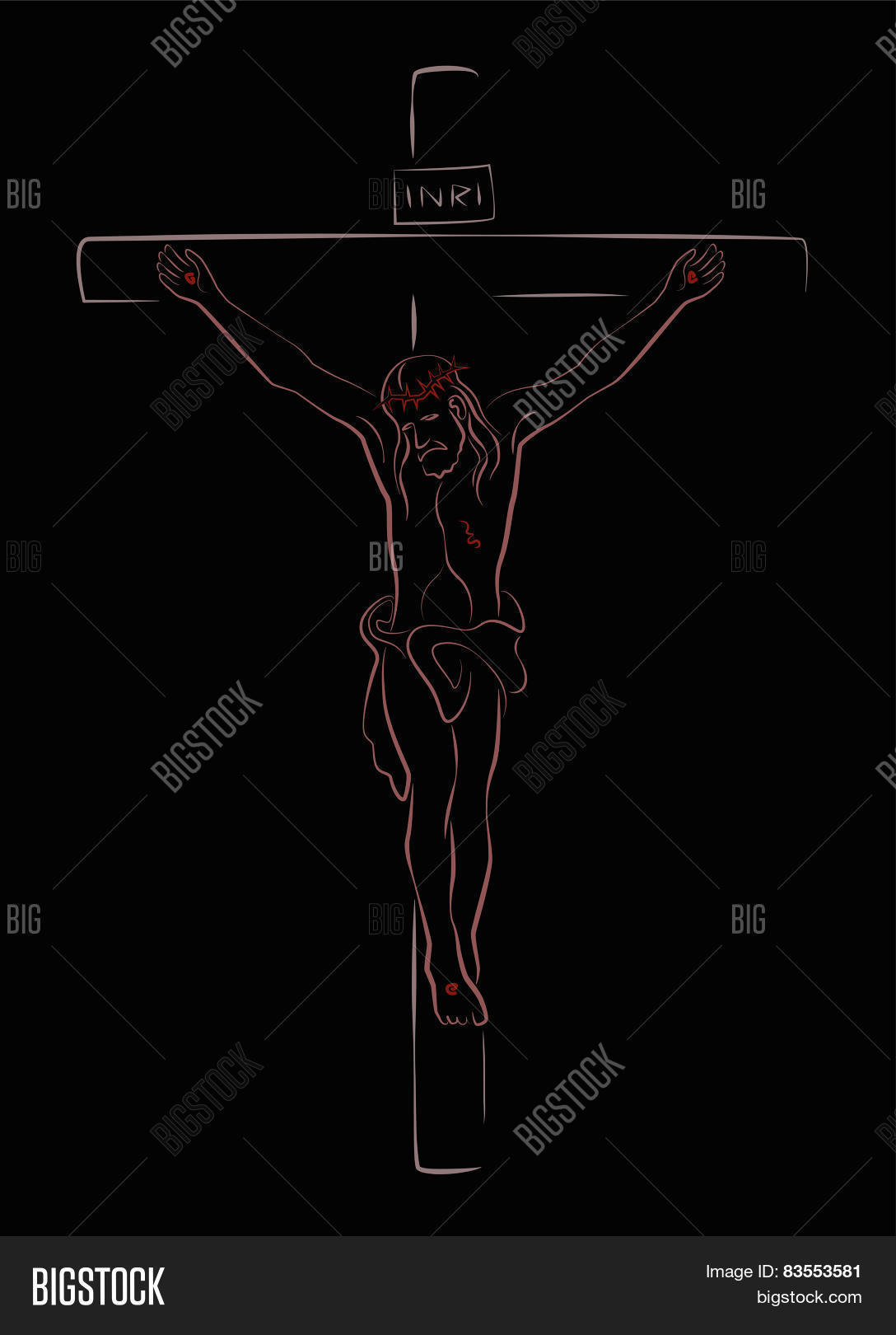 Crucifix Jesus Christ Vector & Photo (Free Trial) | Bigstock