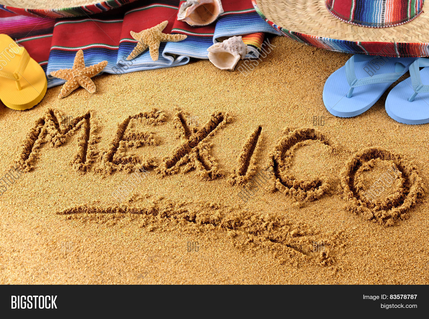 Mexico Written Beach Image & Photo (Free Trial) | Bigstock