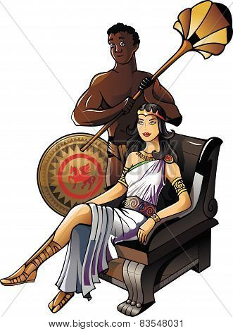 Ancient Greek Queen Vector & Photo (Free Trial) | Bigstock