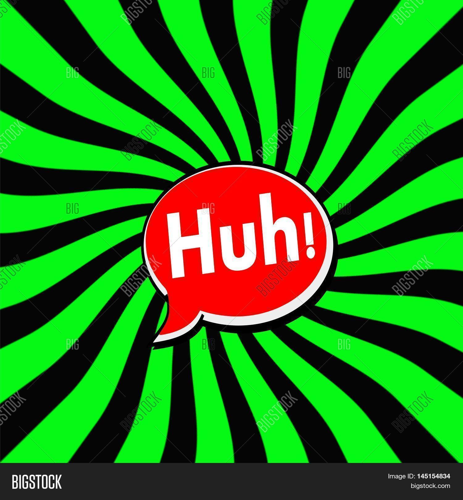 Huh Red Speech Bubbles Image & Photo (Free Trial) | Bigstock