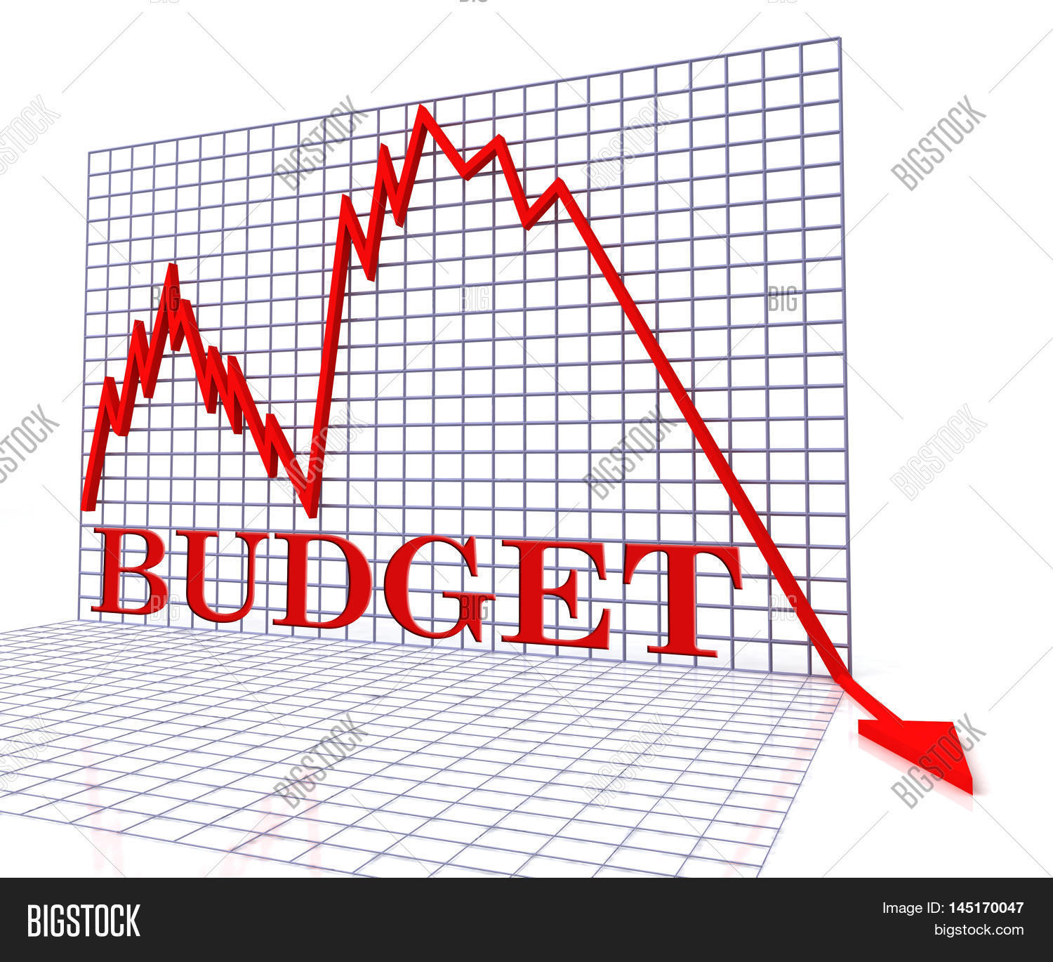 Budget Graph Negative Image & Photo (Free Trial) | Bigstock