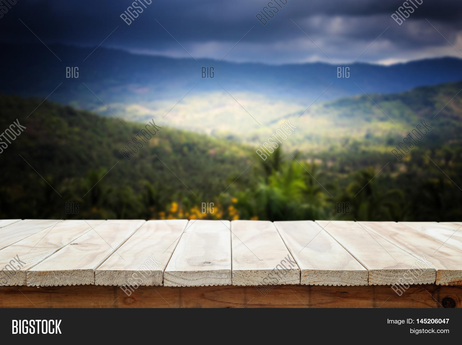 Empty Top Wooden Table Image & Photo (Free Trial) | Bigstock