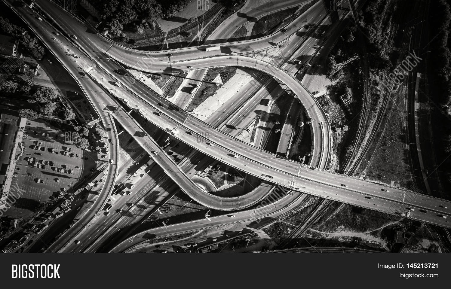 Aerial View Highway Image & Photo (Free Trial) | Bigstock