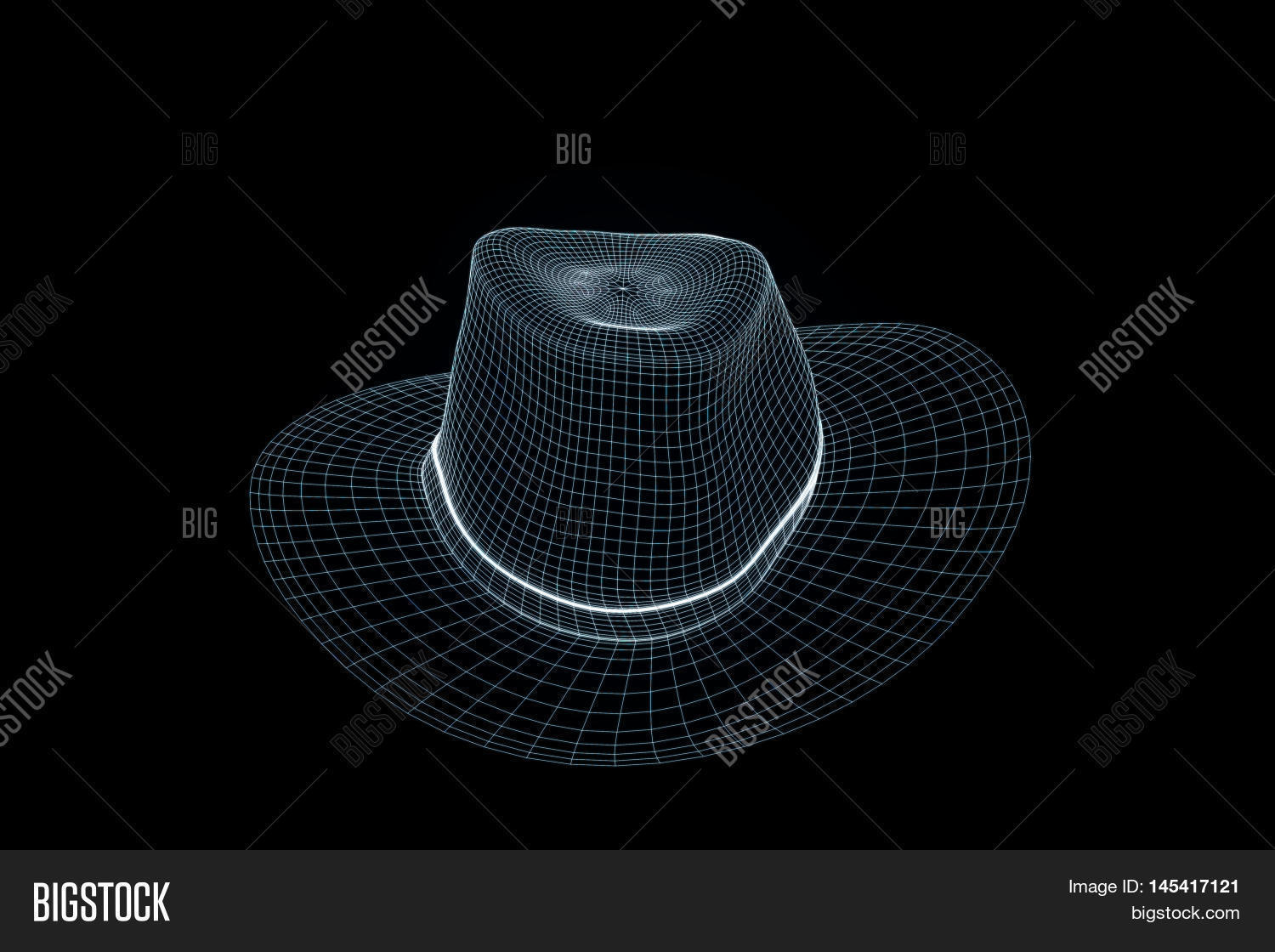 3D Hat Cap Wireframe Image & Photo (Free Trial) | Bigstock