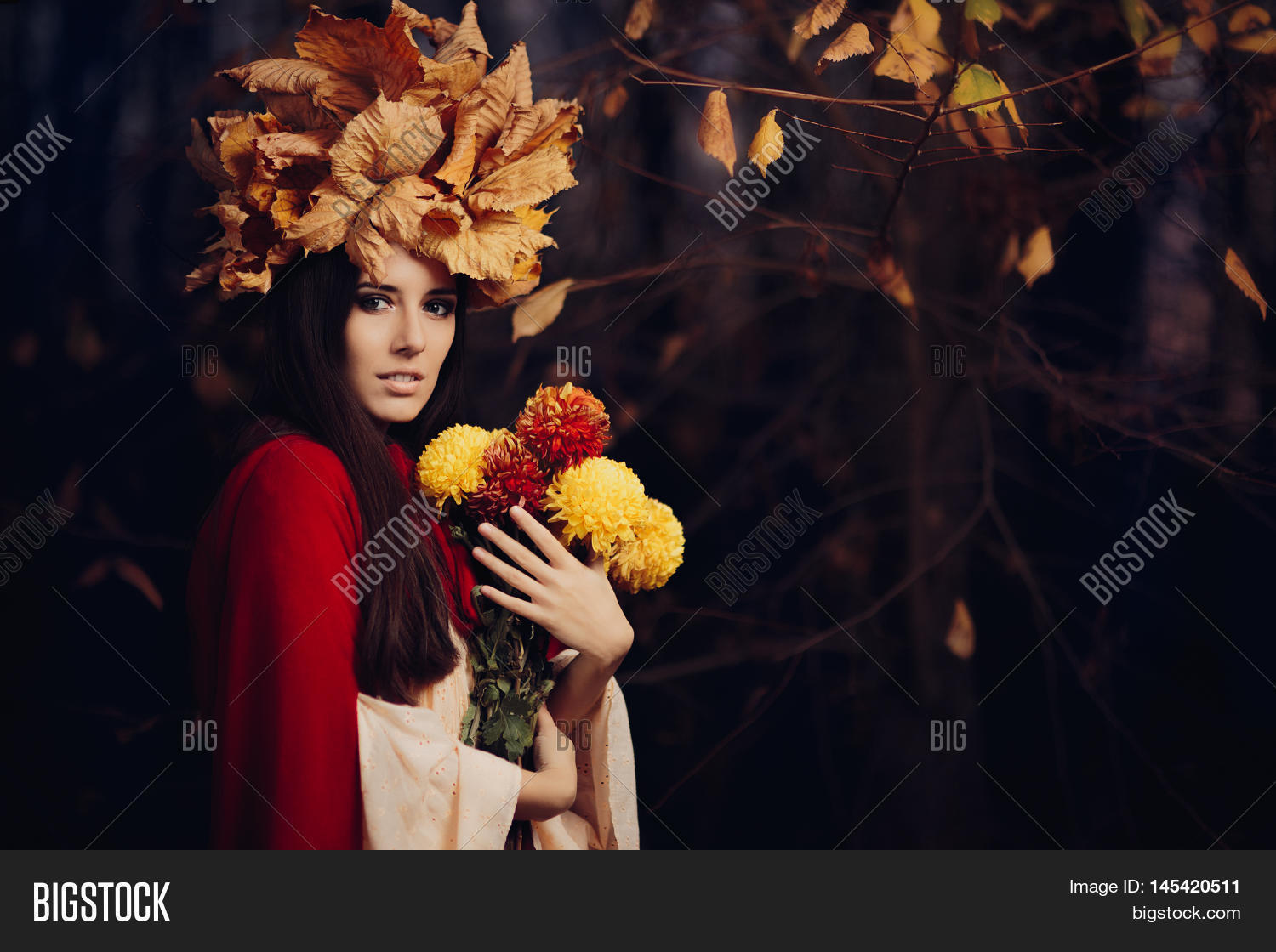 Beautiful Woman Autumn Image & Photo (Free Trial) | Bigstock