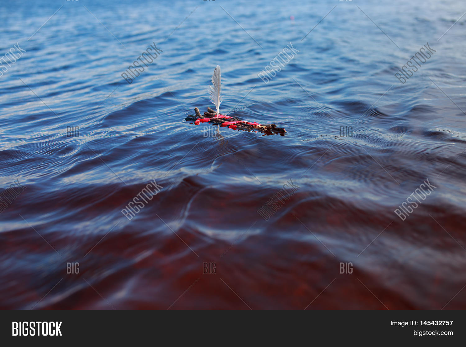 Toy Wooden Raft On Image & Photo (Free Trial) | Bigstock