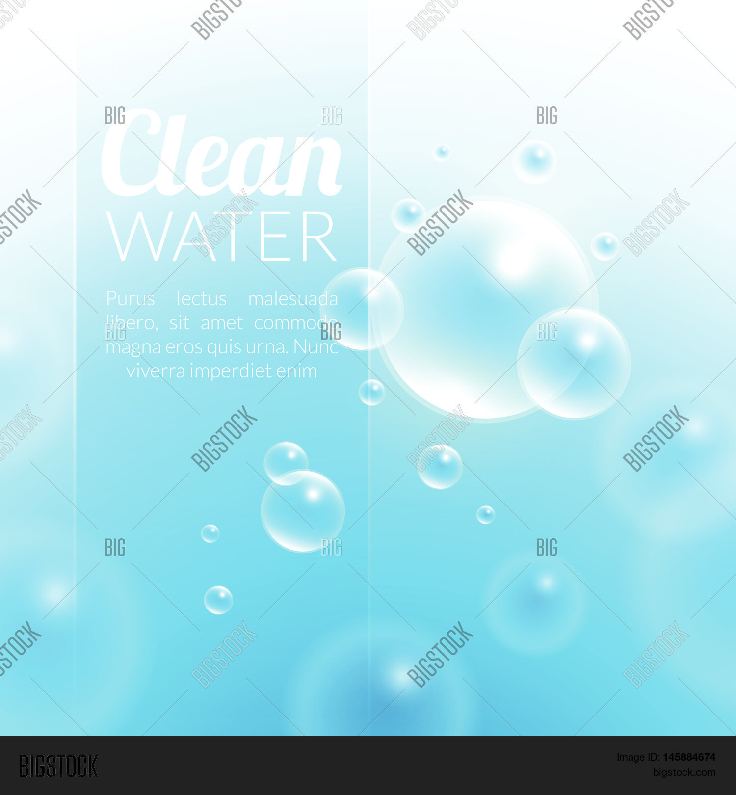 Clean Purified Water Vector & Photo (Free Trial) | Bigstock