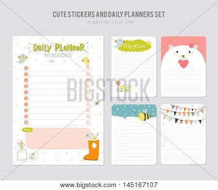 Cute Daily Calendar Vector & Photo (Free Trial) | Bigstock