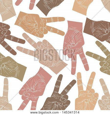 Victory Hand Signs Vector & Photo (Free Trial) | Bigstock