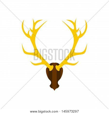Deer Antler Icon Flat Vector & Photo (Free Trial) | Bigstock