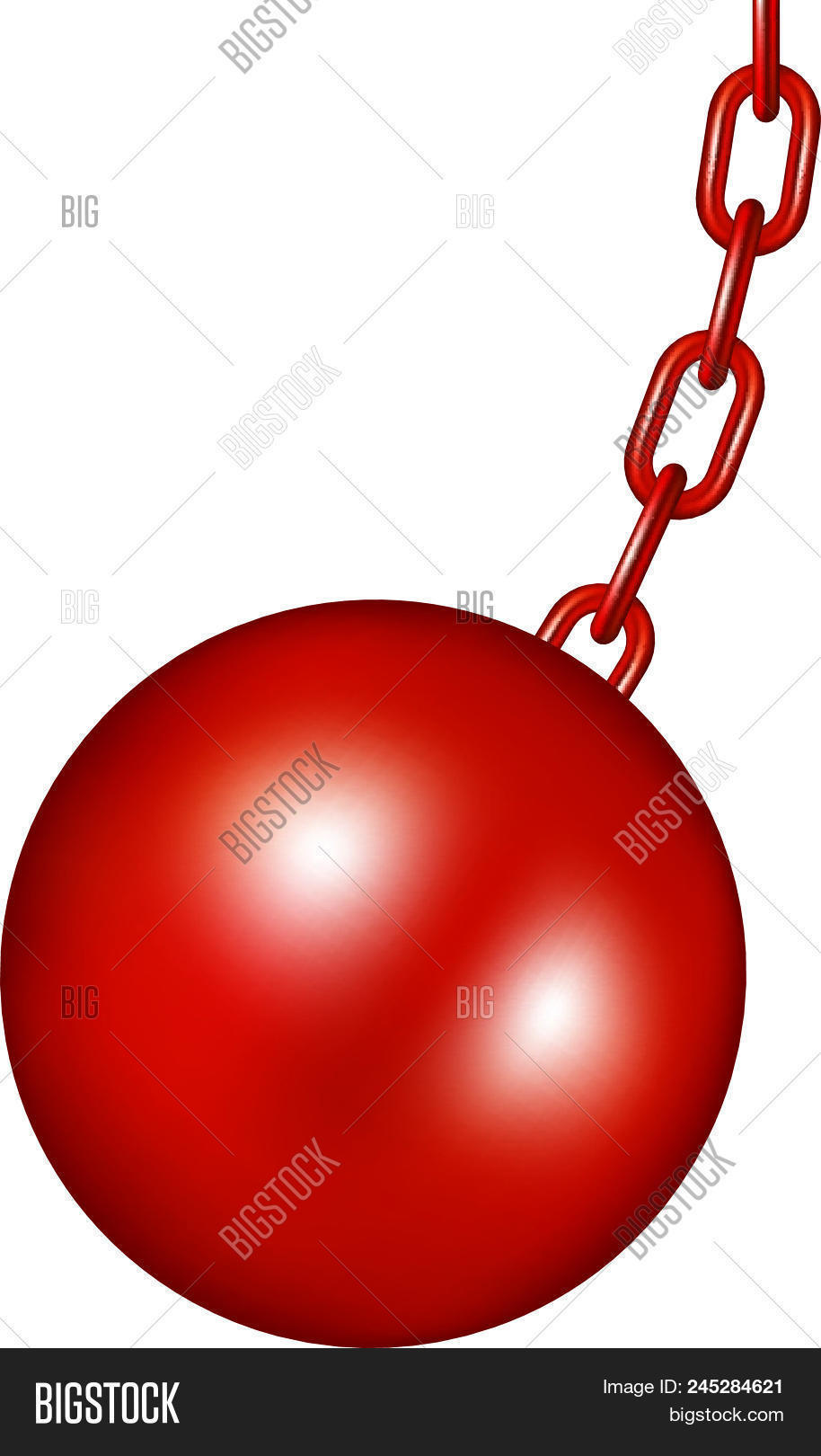 Wrecking Ball Red Vector & Photo (Free Trial) | Bigstock