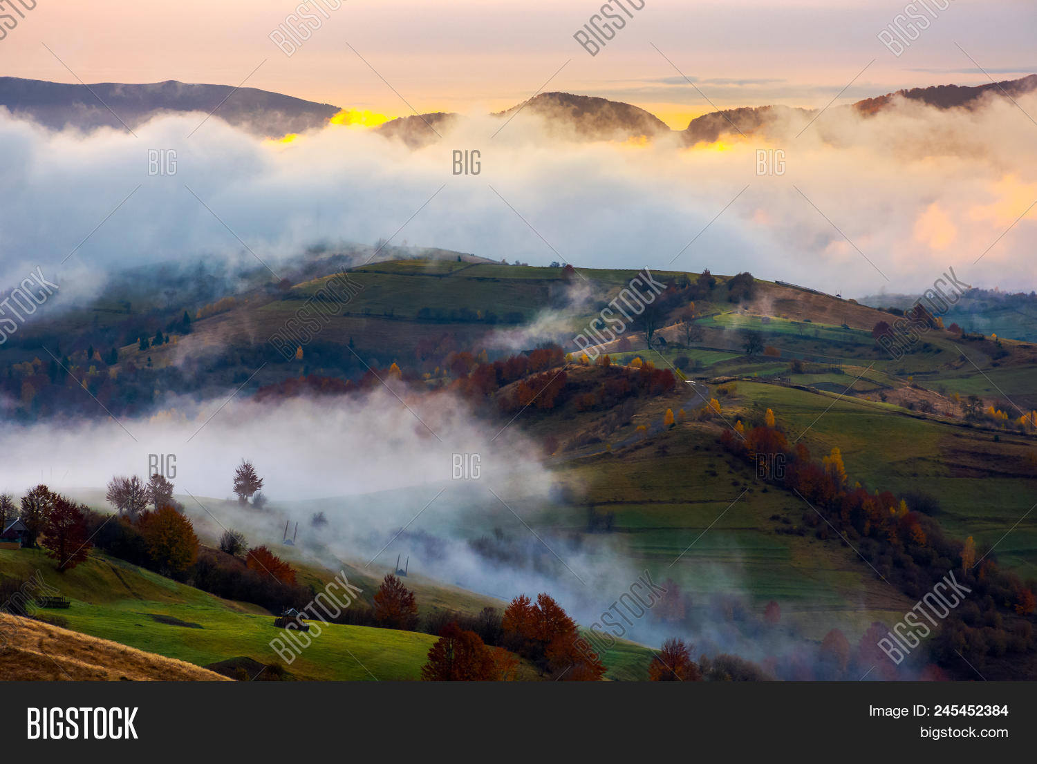 Cloud Inversion Autumn Image & Photo (Free Trial) | Bigstock