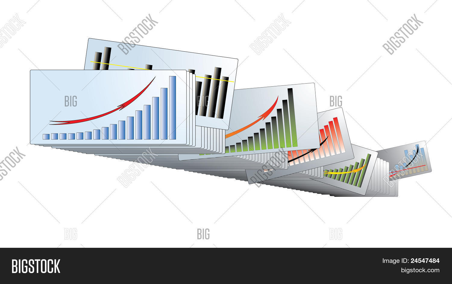 Graphs Arrows Vector & Photo (Free Trial) | Bigstock