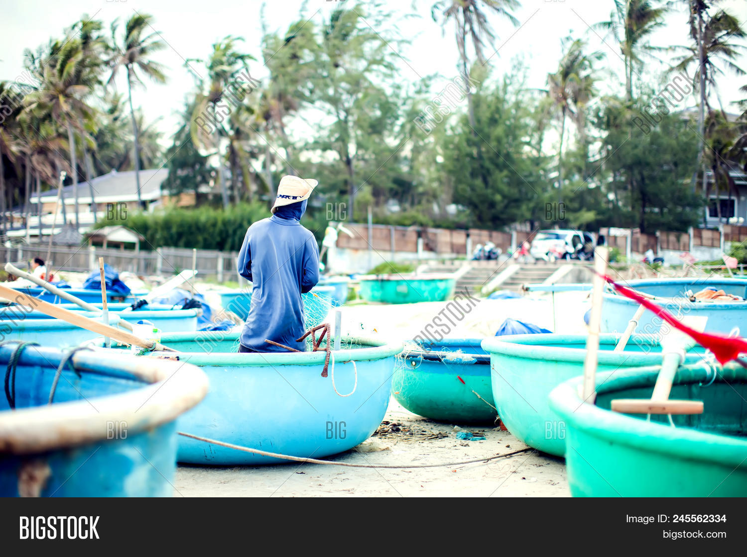 Fishermen On Their Image & Photo (Free Trial) | Bigstock
