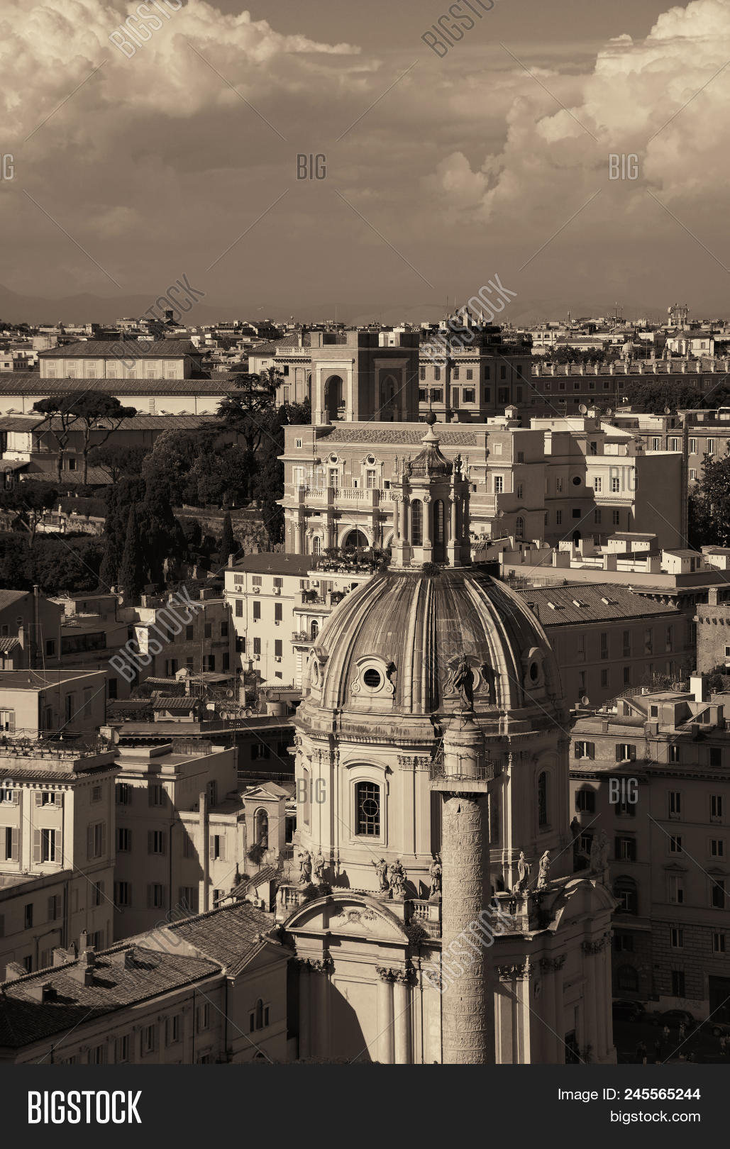 Rome Rooftop View Image & Photo (Free Trial) | Bigstock
