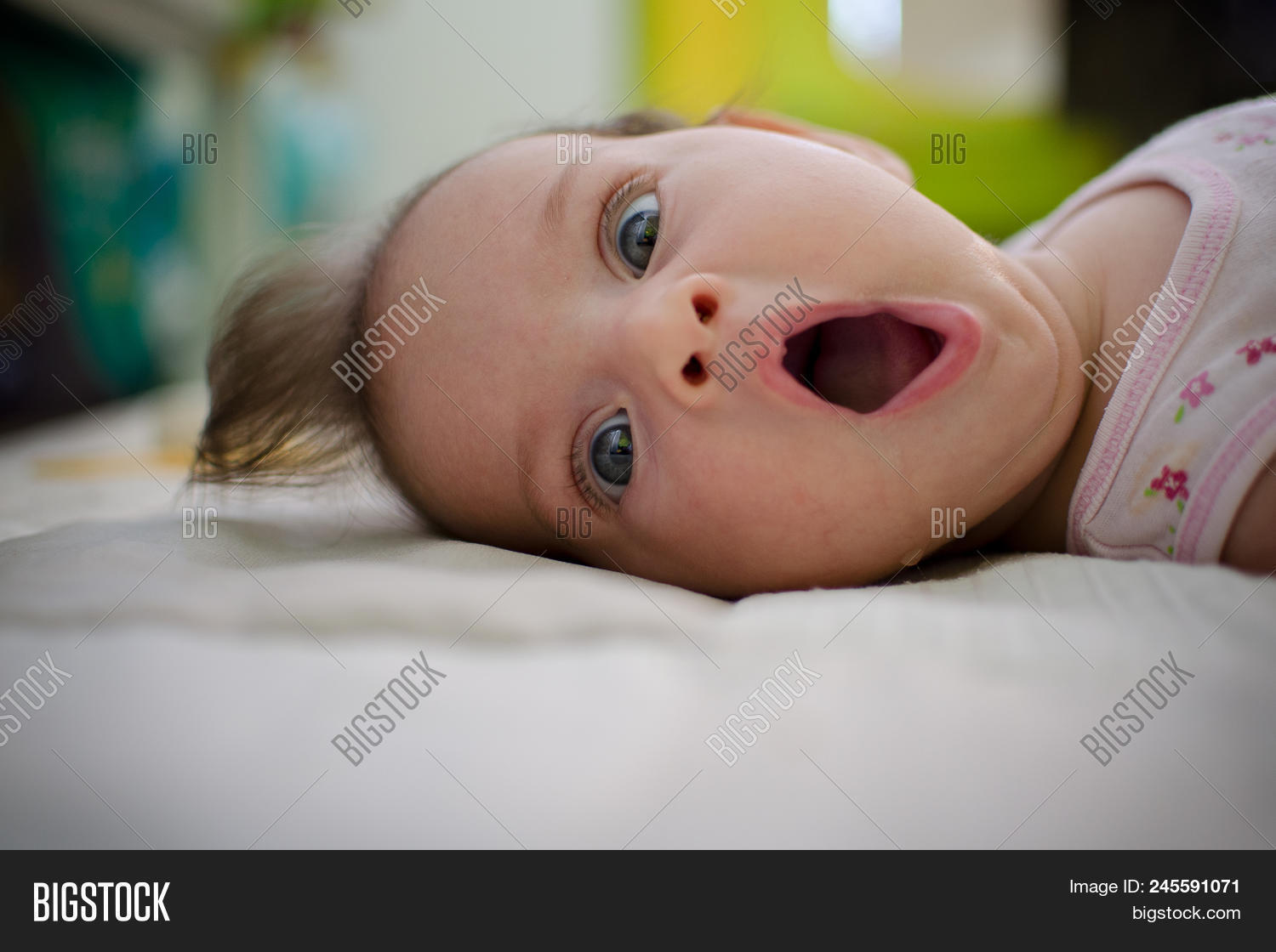 Portrait Baby Laying Image & Photo (Free Trial) | Bigstock